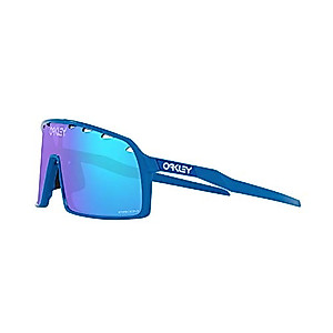 Oakley Men's OO9406 Sutro Rectangular Sunglasses, Sapphire/Prizm Sapphire, 37 mm
