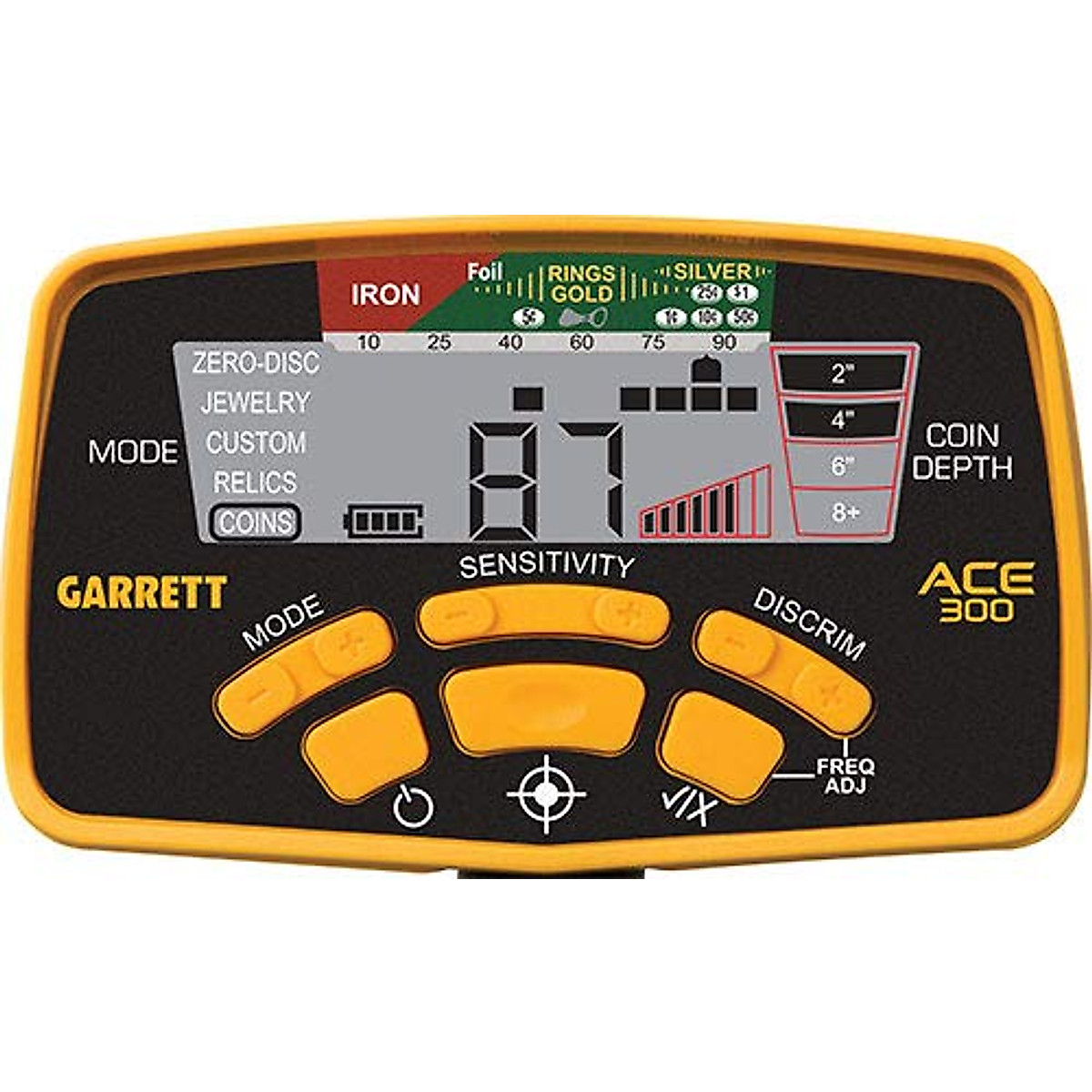 Garrett ACE 300 Metal Detector with Waterproof Coil and Headphone Plus Accessories