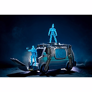 FORTNITE Feature Deluxe Reboot Van, Electronic Vehicle with Two 4-inch Articulated Reboot Drift (Stage 1) and Recruit Jonesy Figures, and Accessory - Amazon Exclusive