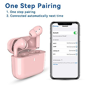 AKSONIC Wireless Bluetooth Headphones Active Noise Cancelling Ear Buds True Wireless Earbuds Touch Control Bluetooth Earbuds 40h Playtime Wireless Charging USB-C Charge Bluetooth 5.1 Deep Bass Sports