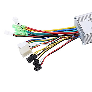 FOUF Electric Bike Motor Controller, 22A 36V 48V 500W Brushless Motor Controller LCD Panel Kit and E Bike Conversion Kit, Common Controller with LCD S866 Panel Thumb Throttle for 500W Motor