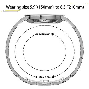 BARAMON Wrist Watches for Men, Nautilus Stainless Steel Quartz Movement Date Luxury Style Men's Luminous Hands Casual Business Watches