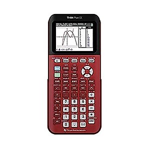 TI-84 Plus CE Color Graphing Calculator, Red