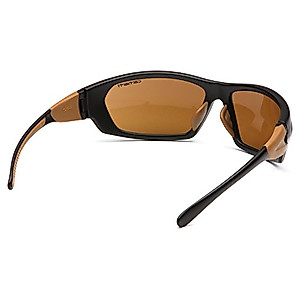 Carhartt Carbondale Safety Sunglasses with Sandstone Bronze Lens Black/tan