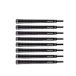 Set of 8 - Golf Pride Tour Wrap 2G (Black Midsize (60 Round))