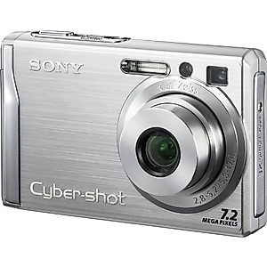 Sony Cybershot DSCW80 7.2MP Digital Camera with 3x Optical Zoom and Super Steady Shot (Silver) (OLD MODEL)