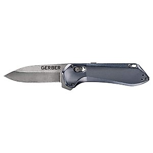 Gerber Gear Gerber Highbrow Compact, Pocket Knife with Assisted Open, Fine Edge Blade, Blue [31-003511]