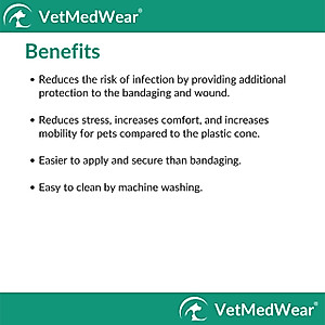 After Surgery Wear Hip and Thigh Wound Protective Sleeve for Dogs. Dog Recovery Sleeve. Recommended by Vets Worldwide (X-Large, Gray)
