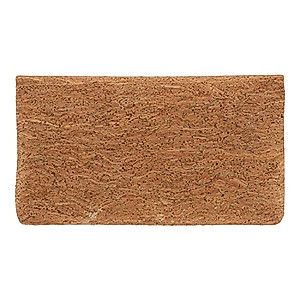 JNB Women's Cork Material Foldover Clutch with Tassel, Gold