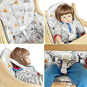 ZARPMA Highchair Cushion Insert Baby High Chair Cover Pad Chair Seat Cushion Liner Mat Padding Wooden Highchair Protection Pad