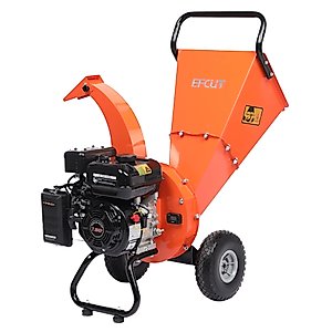 EFCUT C30 Mini Wood Chipper Shredder Mulcher Heavy Duty 7 HP 212cc Gas Powered Engine 3" Inch Max Wood Diameter Capacity Compact Design