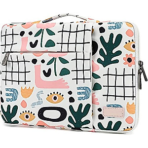 SANFAN 360° Protective Laptop Sleeve Case Bag,Laptop Cover with Handle and Luggage Strap for MacBook Pro 14 inch,Surface Laptop 14.4 inch and 14 inch Laptop