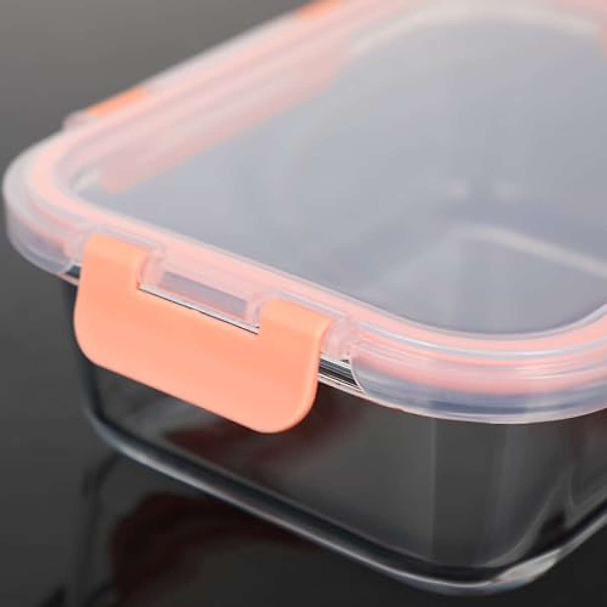 Scizorito 10PACK Glass Meal Prep Containers, for Lunch Food & Fruit Storage with Lids,Glass Lunch Box for Kitchen (10-Pink)