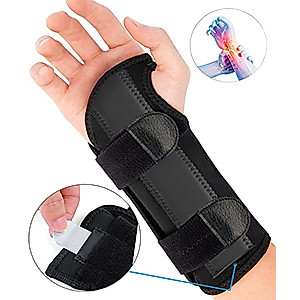ZOUYUE Carpal Tunnel Wrist Brace, Adjustable for Men, Women, Night Sleep Splint Support for Pain Relief, Tendonitis, Sport Injuries - Right Hand M/L