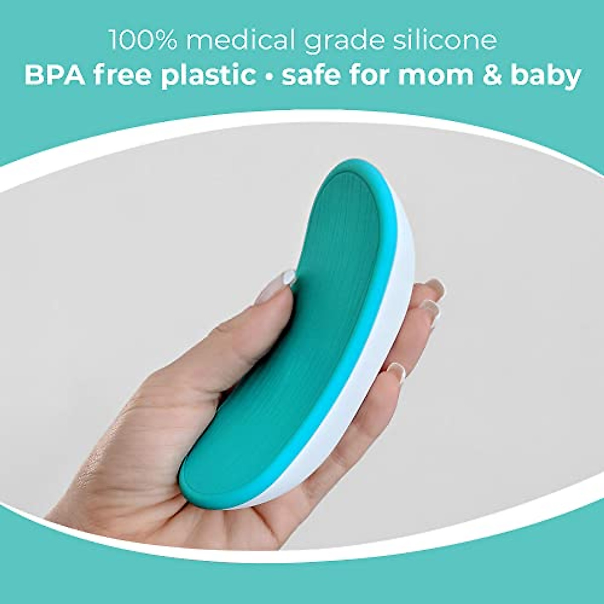 LaVie Warming Massagers 2-Pack (Pair) and Pump Strap Hands Free Pumping Bra Bundle, Massager and Breast Pump Bra Teal