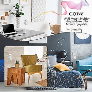 COBY WiFi Wall Outlet Mount Holder, Compact Cable Management Case, No More Tangled Cords! - White