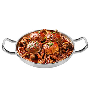 CAXUSD Stainless Steel Griddle Stainless Steel Pots Large Pot for Cooking Korean Pan Small Pots for Cooking Ramen Pot Steel Pans for Cooking Home Cooking Pan Hot Pot Commercial Individual