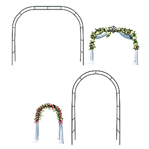 YardGrow Reconfigurable Metal Wedding Arch Garden Arbor Pergola for Indoor/Outdoor Garden Climbing Plants Vines (90.5" W x 15" D x 74.8" H)