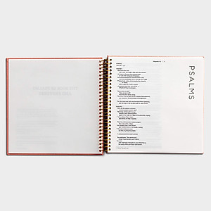 Illustrating Bible NIV: Books of Psalms & Proverbs - Spiral Bound Bible Journal, Coral