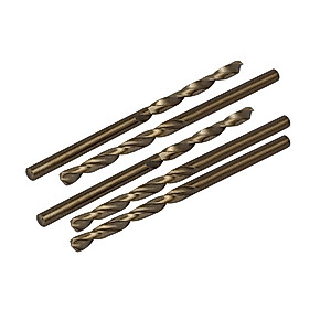 uxcell 3.1mm Drilling Dia High Speed Steel Cobalt Metric Spiral Twist Drill Bit Rotary Tool for Hardened Metal, Stainless Steel, Cast Iron and Plastic 5pcs