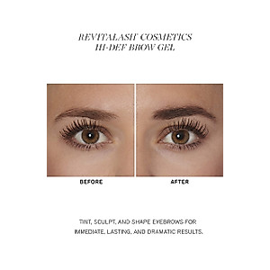 RevitaLash Cosmetics, Hi-Def Brow Gel, Soft Brown, Hypoallergenic & Cruelty-Free