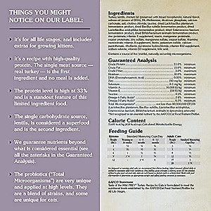 Taste of the Wild Prey Real Meat High Protein Turkey Limited Ingredient Dry Cat Food Grain-Free Recipe Made with Real Cage-Free Turkey, and Includes Probiotics for All Life Stages 6lb