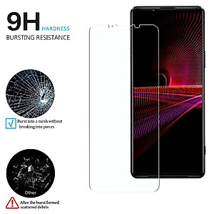 [3 Pack] KELOLIN Screen Protector for Xperia 1 III, Easy to Install, HD Anti-Scratch Anti-Fingerprint No-Bubble Tempered Glass Screen Protector Compatible with Xperia 1 III