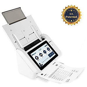 Raven Original Document Scanner - Huge Touchscreen, Color Duplex Feeder (ADF), Wireless Scanning to Cloud, WiFi, Ethernet, USB, Home or Office Desktop (2nd Gen) (Renewed)