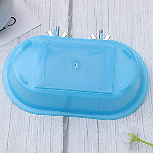 POPETPOP Bird Bath for Caged Birds-Bird Bath with Mirror,Small Bird Bath for Cage,Bathing Tub Parrot Paddling Pool Bird Bath Tub with Bottom Mirror