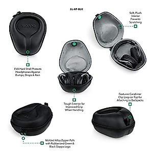 Slappa HardBody Molded Case for Folding & Non-Folding Headphones and Gaming Headsets; Brown (SL-HP-BROWN)