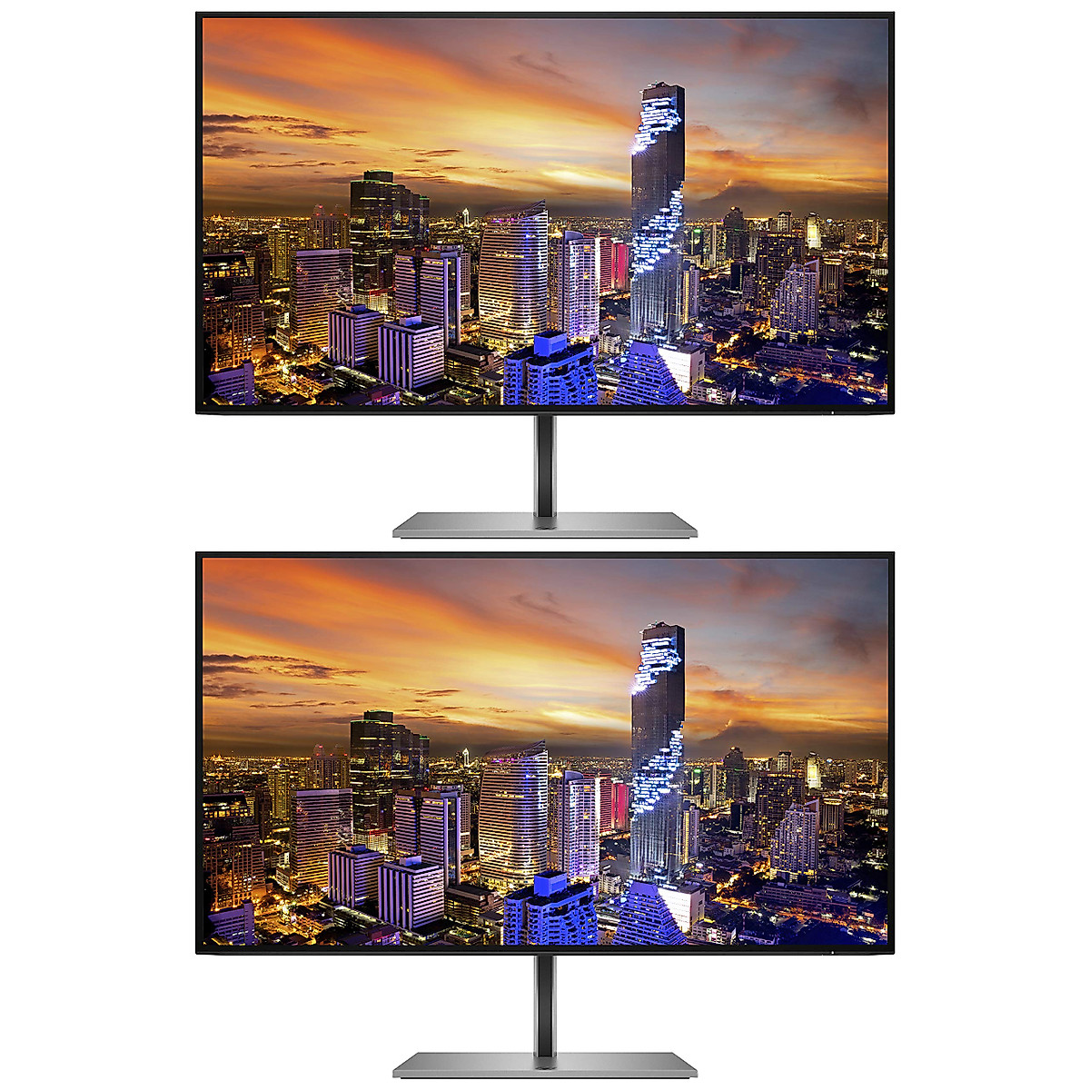 HP Z27q G3 27 Inch IPS LED Backlit Monitor 2-Pack Bundle with QHD 2560 x 1440, Blue Light Filter, HDMI, DisplayPort