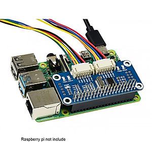 Coolwell for Raspberry Pi Serial HAT Provides 2-Ch UART and 8 GPIOs I2C Interface Expansion HAT for Raspberry Pi 4B+ 4B 3B+ 3B 2B+ Zero W WH