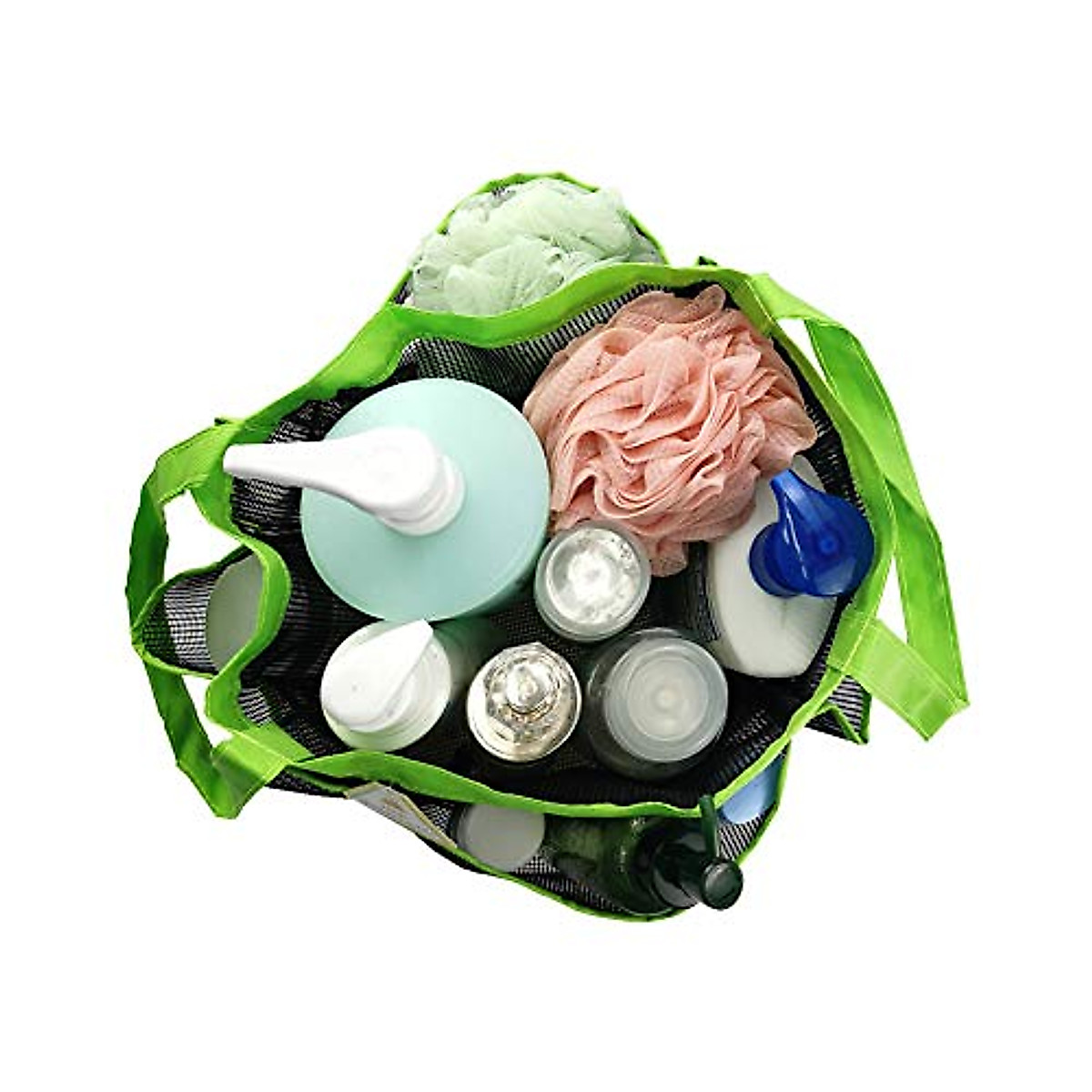 2 Pack Mesh Shower Caddy, Quick Dry Shower Tote Bag Hanging Toiletry with 2 Handles for Shampoo, Conditioner, Soap and Other Bathroom Accessories