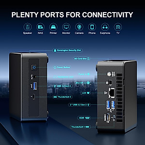 Intel NUC 11 NUC11PAHi7 16GB DDR4 RAM,512GB SSD,Win 11 Pro Mini PC,Core i7-1165G7 Processor 12M Cache, up to 4.7 GHz Mini Desktop Computer, Thunderbolt 3/Support 8K/WiFi 6/4K Quad Display/Bluetooth 5