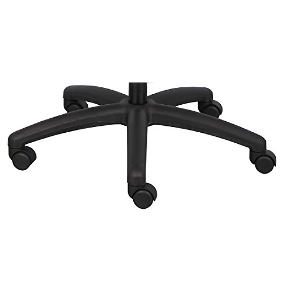 Boss Office Products High Back No Tools Required Top Grain Leather Chair in Black