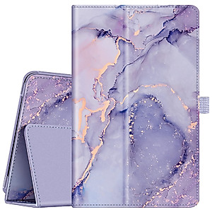 Fintie Folio Case for Alcatel Joy Tab 2 Tablet 8-inch 2020 Release (Model: 9032Z) - Premium PU Leather Protective Stand Cover with Pencil Holder, Also fits for TCL Tab 8.0" Tablet (Lilac Marble)