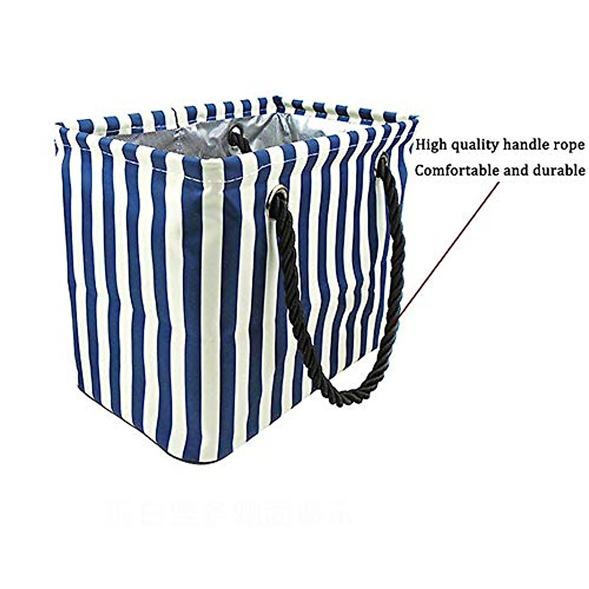 Shower Caddy Tote Shower Basket Bag Shower Tote Bag Bath Organizer Bag Bottom Mesh Leaking for Bathroom Accessories Perfect for College Dorm,Gym,Trip, Swimming Class (Black White Stripe A)