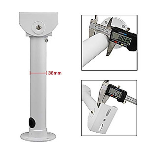 compcctv CCTV Security Camera Mount Bracket, Adjustable Universal Camera Wall Mounting Bracket for CCTV Security Camera/I Mount/Dome Camera/IP Camera/7.8in