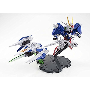 TAMASHII NATIONS Bandai Nxedge Style 00 Gundam and 00 Raiser 00 Gundam Action Figure