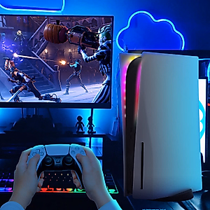 PS5 Accessories, PS5 Black Plates Digital Edition and PS5 LED Strip Lights with Remote Control