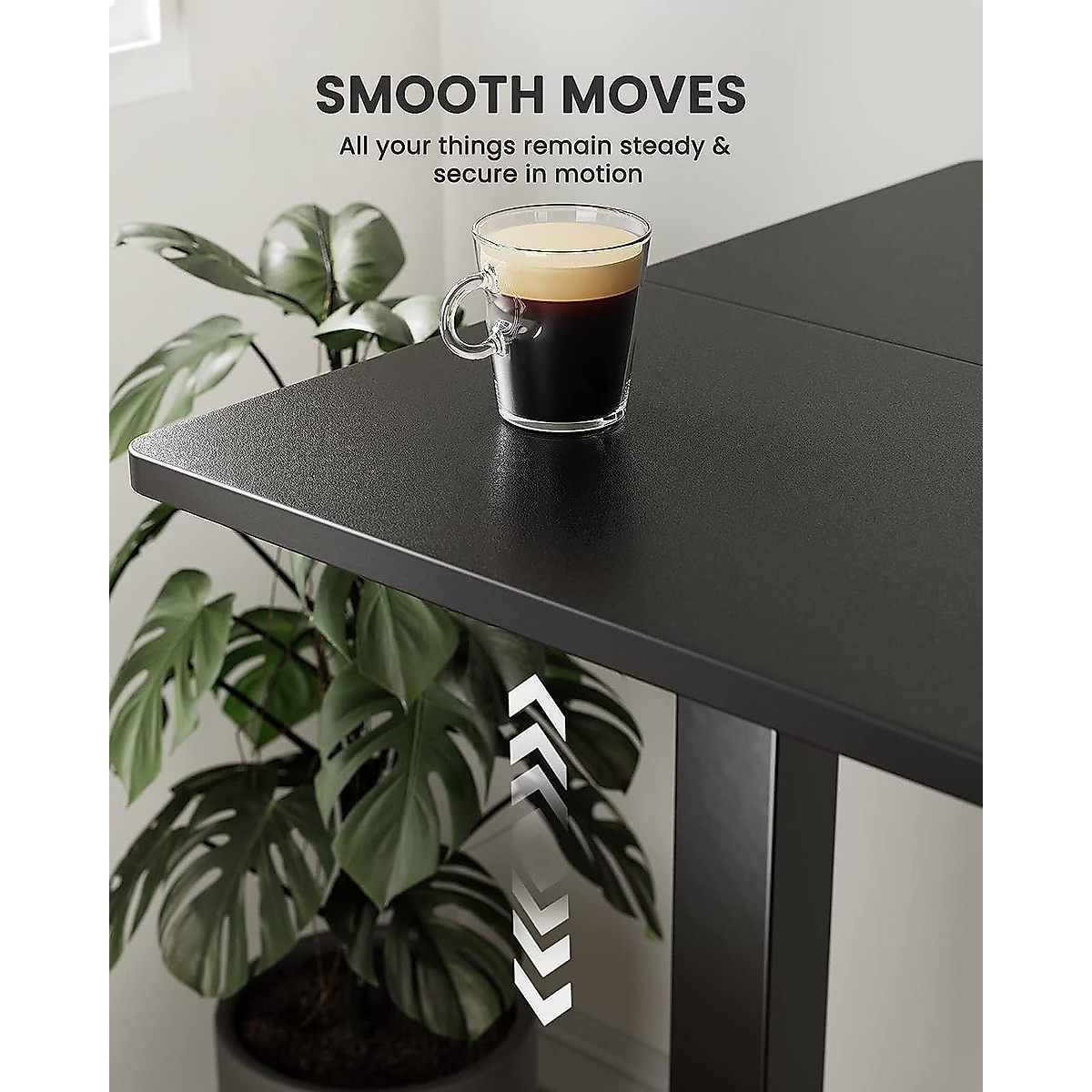 ErGear Height Adjustable Electric Standing Desk, 63x 28 Inches Sit Stand up Desk, Large Memory Computer Home Office Desk (Black)