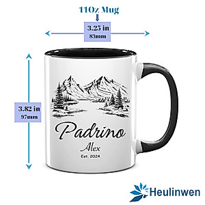 Heulinwen Godparents Proposal Gifts, Madrina and Padrino Coffee Mugs Set of 2, Quieren Ser Mis Padrinos De Bautizo, Padrinos De Bautizo Propuesta, Quieres Ser Mi Madrina De Bautizo (Est 2023)