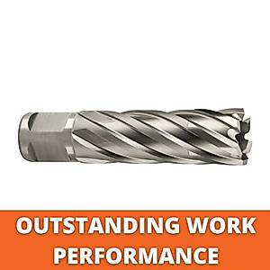 Jancy Slugger by Fein - HSS Nova Annular Cutter with Centering Pin - 3/4" Straight Shank, 2" Depth, 9/16" Diameter - 63134143042