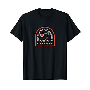 Ravenna Ohio The Heart of America T-Shirt