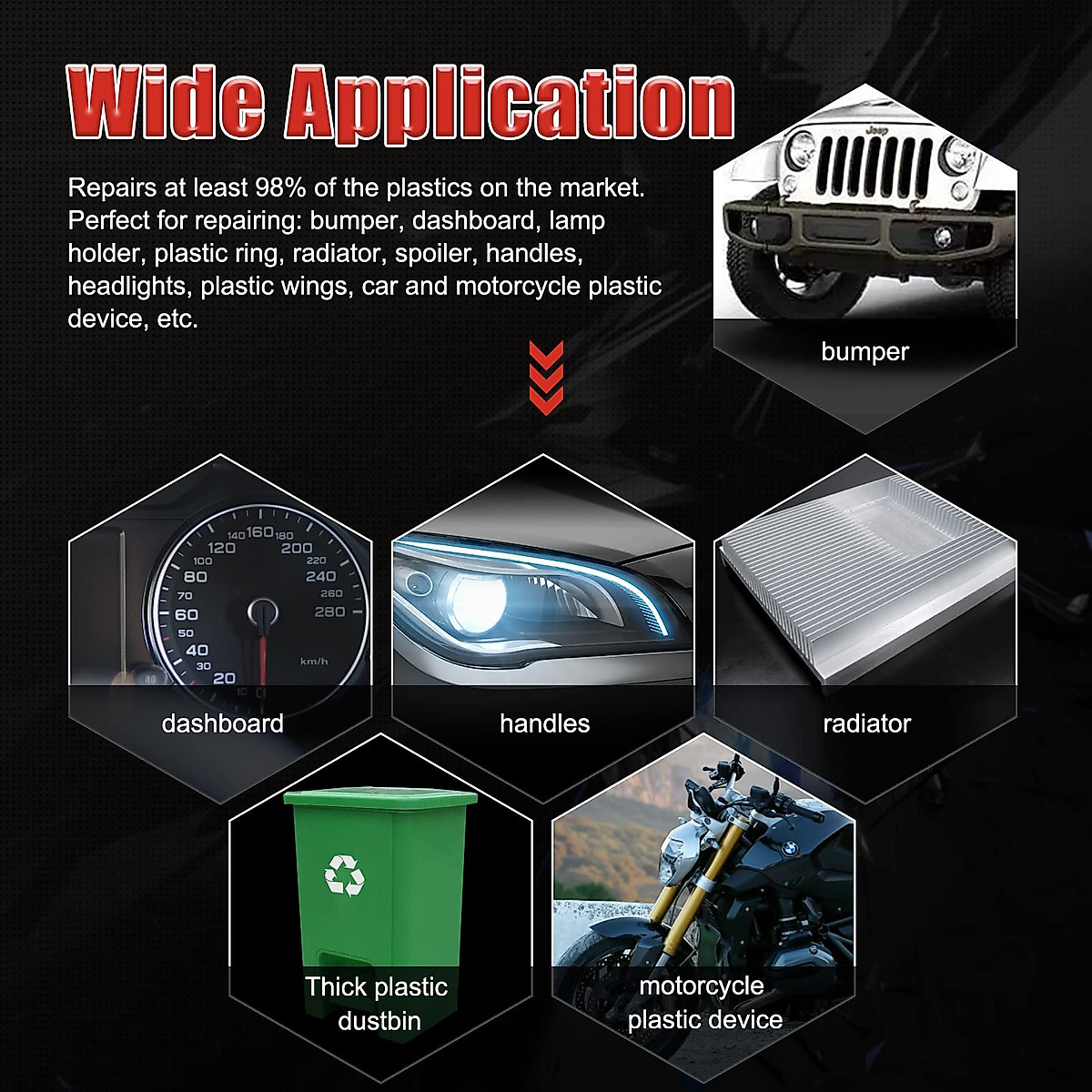 ATOLS Plastic Welder, 1000PCS Staples, Plastic Welding Kit, Hot Stapler Kit, Plastic Welder Gun Kit, Car Bumper Repair Kit, Plastic Repair Kit, Portable Toolbox