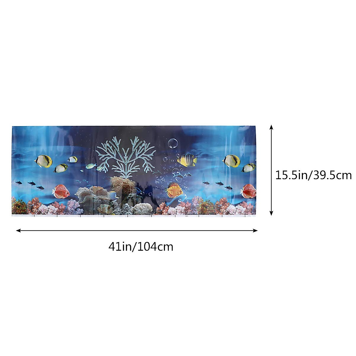 Mipcase 3D Wallpaper Home Wallpaper Aquarium Wallpaper Terrarium Background Fondos De Pantalla 3D Aquarium Background 20 Gallon 3D Picture Black Container Wall Paper Tank Double Sided