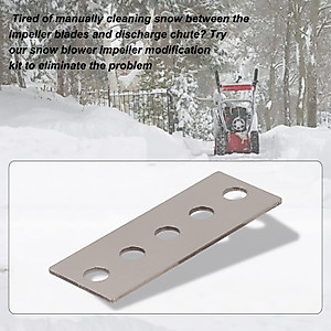 KINTLE 3/8" Universal Snow Blower Impeller Modification Kit Compatible with Modifies 2-Stage Machine Snow Blower (3 Pack)