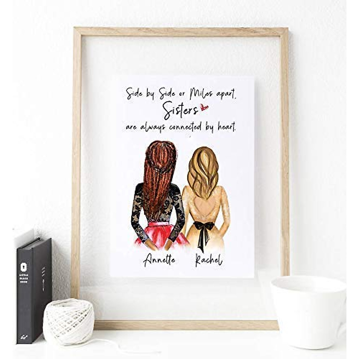 Personalized Best Friend Print Art You are my rock for any special occasion, Christmas best friends gifts 2023, perfect gift for female best friend, distance gifts for bff (UNFRAMED)