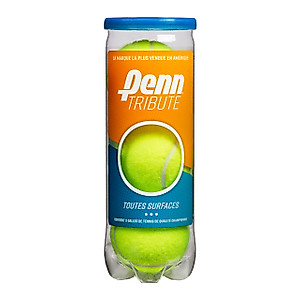 Penn Tribute All Courts Felt Pressurized Tennis Ball, 6 Cans, 18 Balls