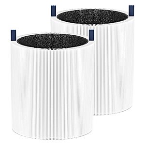 2 Pack 511 Replacement Filter Compatible with Blueair Blue Pure 511 Air Purifier, H13 True HEPA Filters with Particle and Activated Carbon Replacement Filter (Not Fit for 511 Auto)